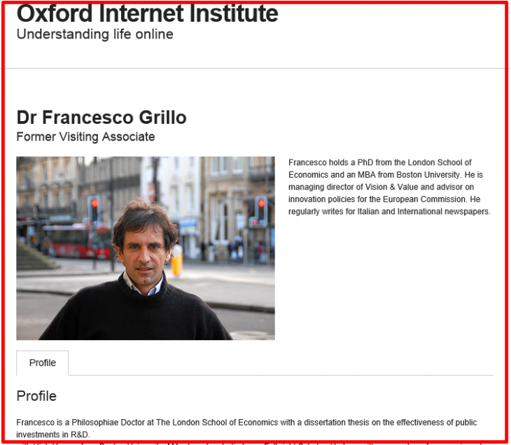 FRANCESCO GRILLO (OXFORD) E L'IGNORANZA ECONOMICA DEGLI OSPITI DI ...