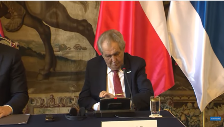 Il Presidente Ceco Zeman: la crisi energetica è colpa non dell'Ucraina ...