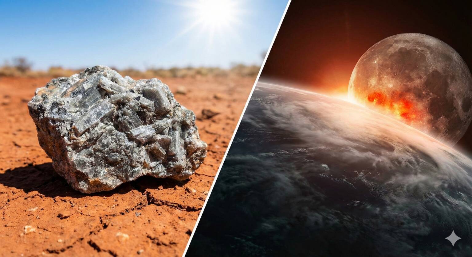 Australia's oldest rocks rewrite history: Earth and Moon separated at ...